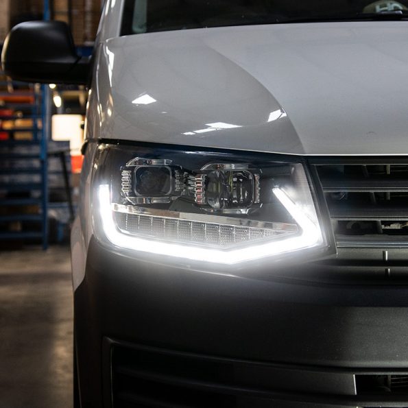 T6 LED Headlights - Sequential Indicators - DRL - Black | THQ