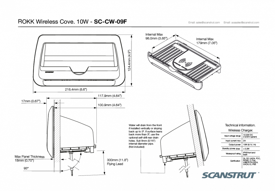 Scanstrut Rokk - Cove - Wireless - 12/24V | Transporter HQ