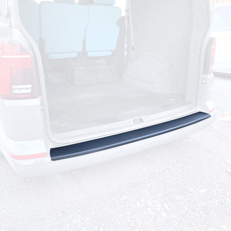 VW Transporter Rear Tailgate Bumper Protector - Matte Black | THQ