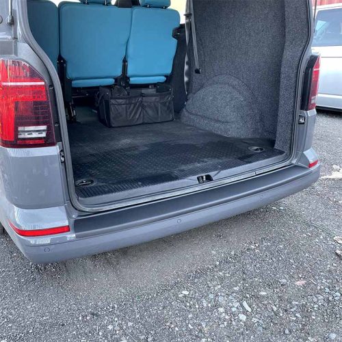 VW Transporter Rear Tailgate Bumper Protector - Matte Black | THQ