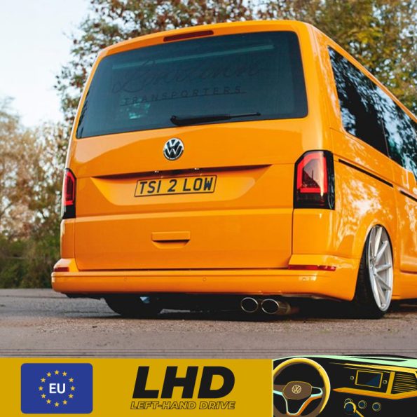 VW T6 Rear Lights Tailgate - Red Smoke | Transporter HQ