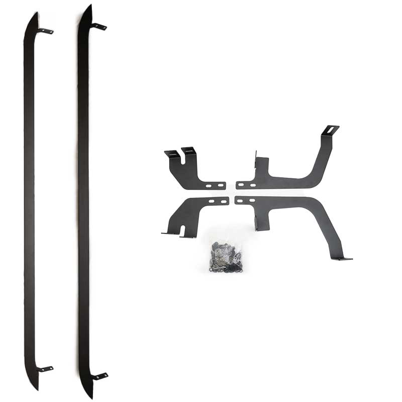 Ford Transit Custom (Gen 1) - Trapezoid SWB/LWB Side Bars - Matt Black ...